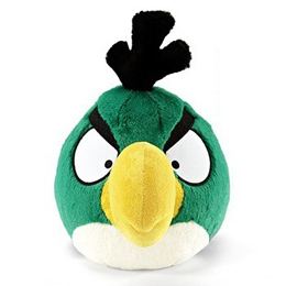 Angry Birds - Zöld Plüss Tukán Madár Csivitelő Hanggal - 20 cm-es