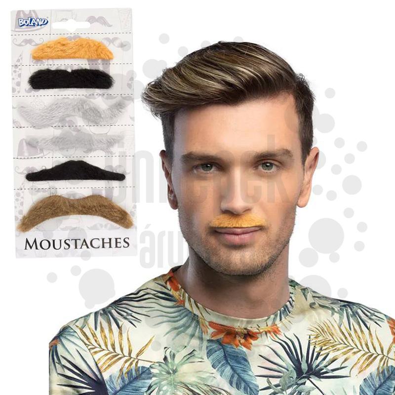 Bajusz Szett, 6 db-os | Party Kellék Webshop