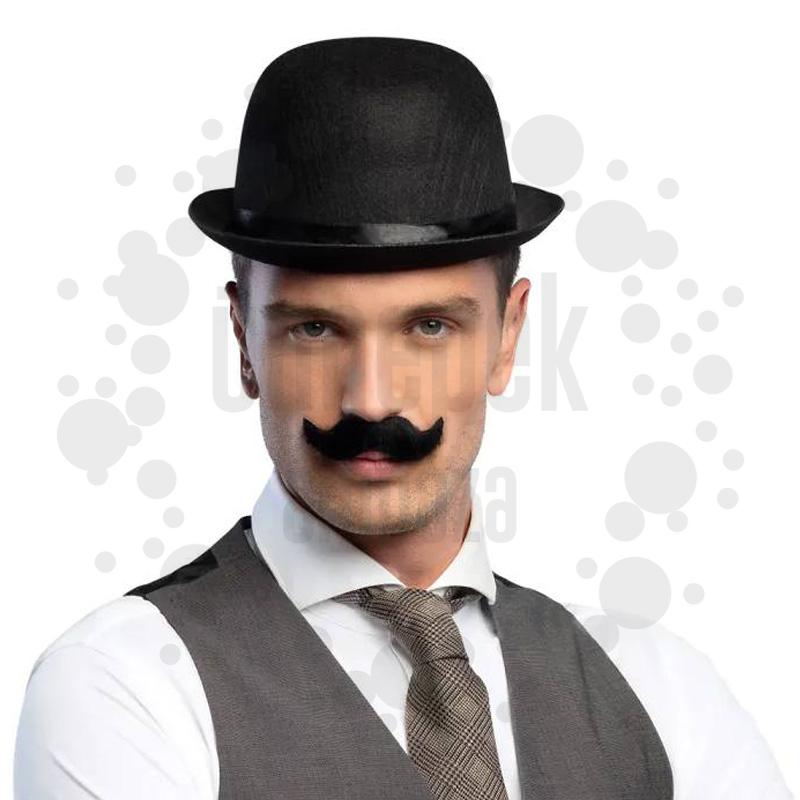 Fekete Gentleman Bajusz | Party Kellék Webshop