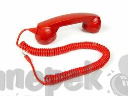 Retro Telefonkagyló Handset - Piros | Party Kellék Webshop