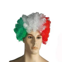 Piros-Fehér-Zöld Szurkoló Paróka | Party Kellék Webshop