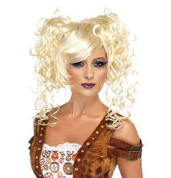 Punk Stílusú Hidrogén Szőke Női Parti Paróka